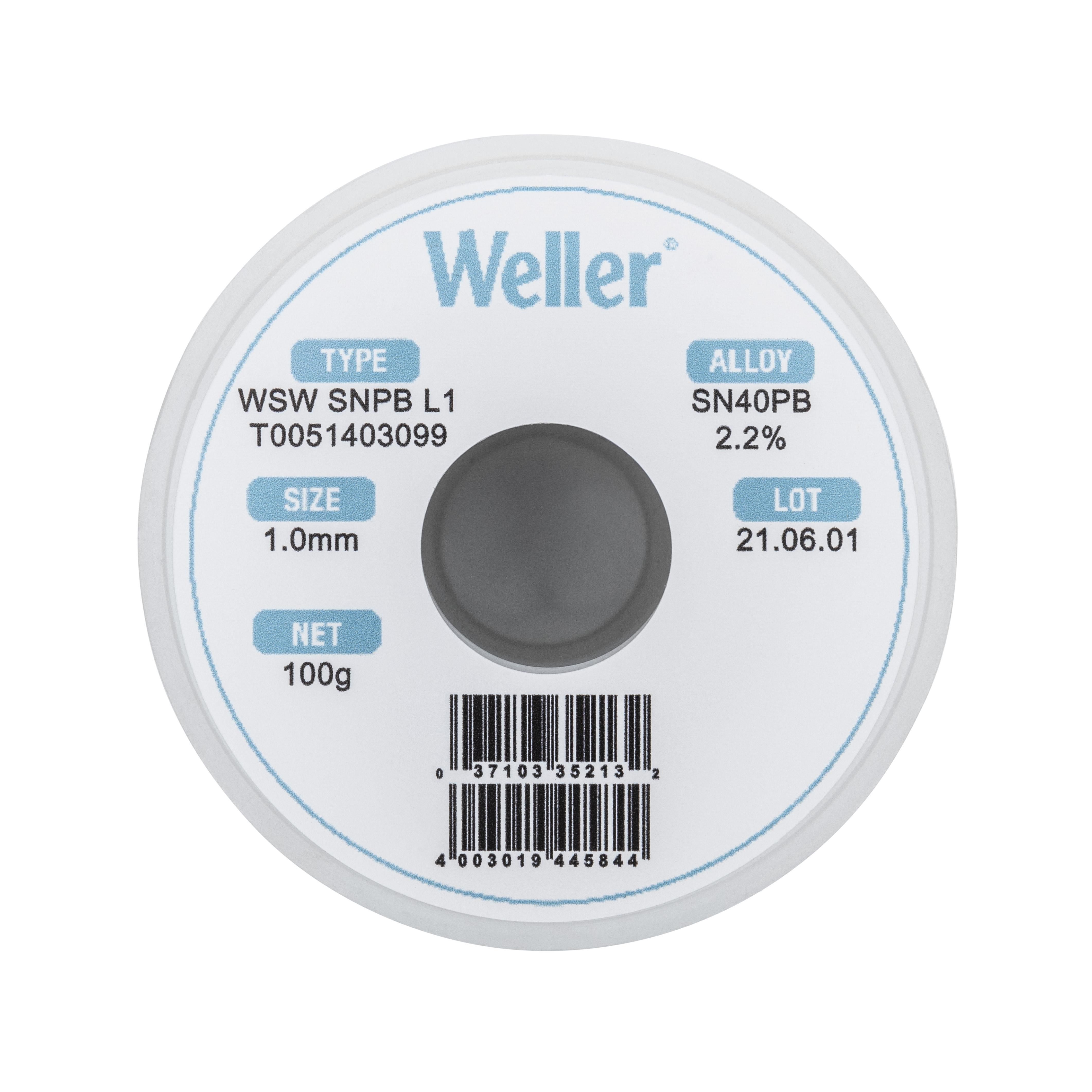 WSW SnPb L1, 1,0mm, 100g | Weller Tools US
