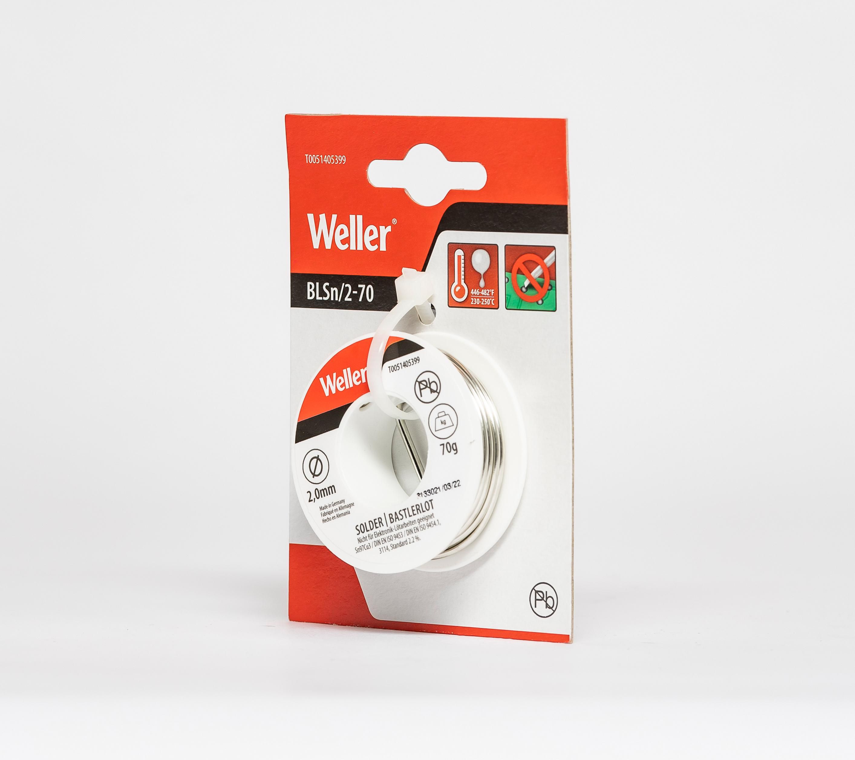 Hobby Solder Sn99Cu0.7 2mm, 70g | Weller Tools