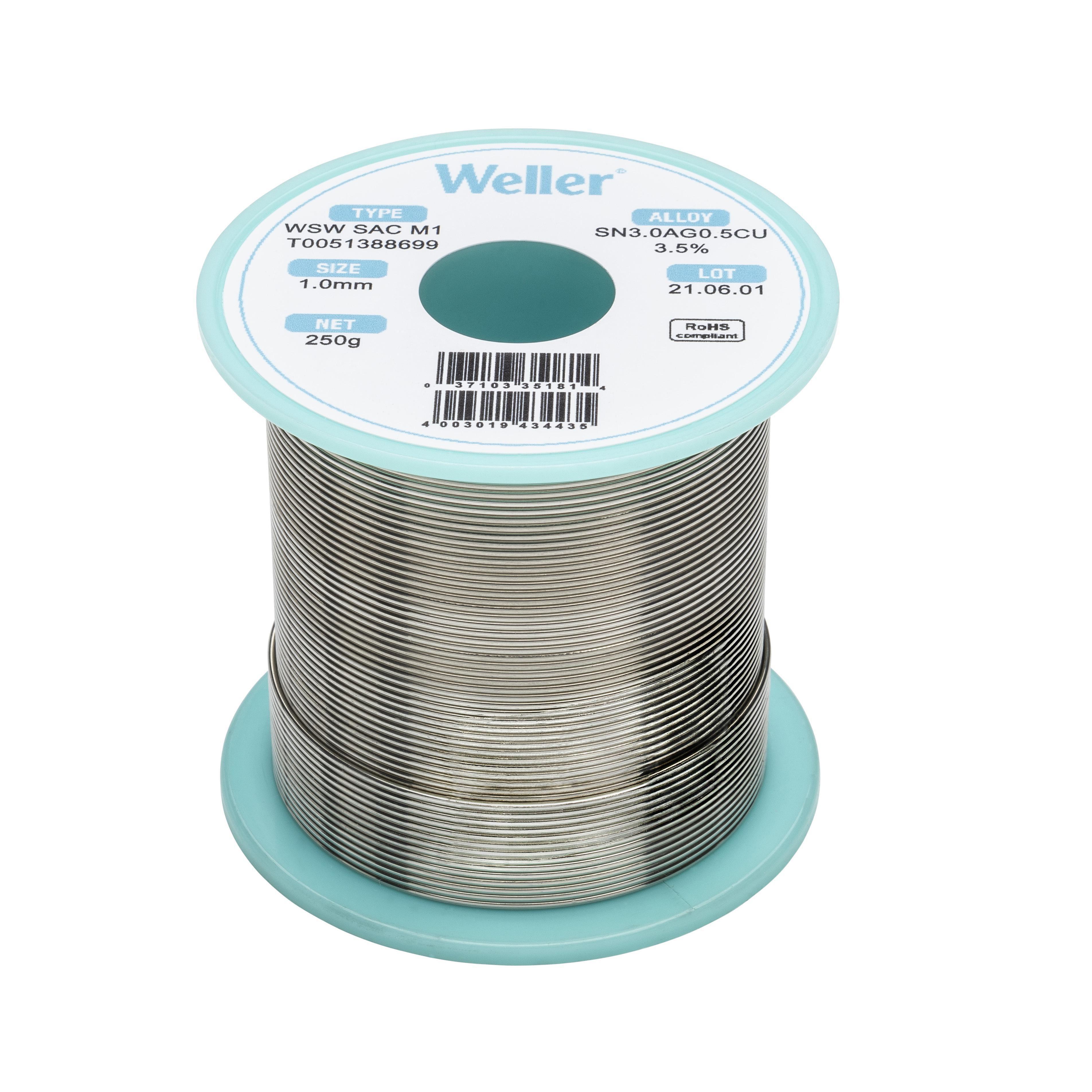 WSW SAC M1 1,0mm, 250g, SN3,0AG0,5CU3,5% | Weller Tools US