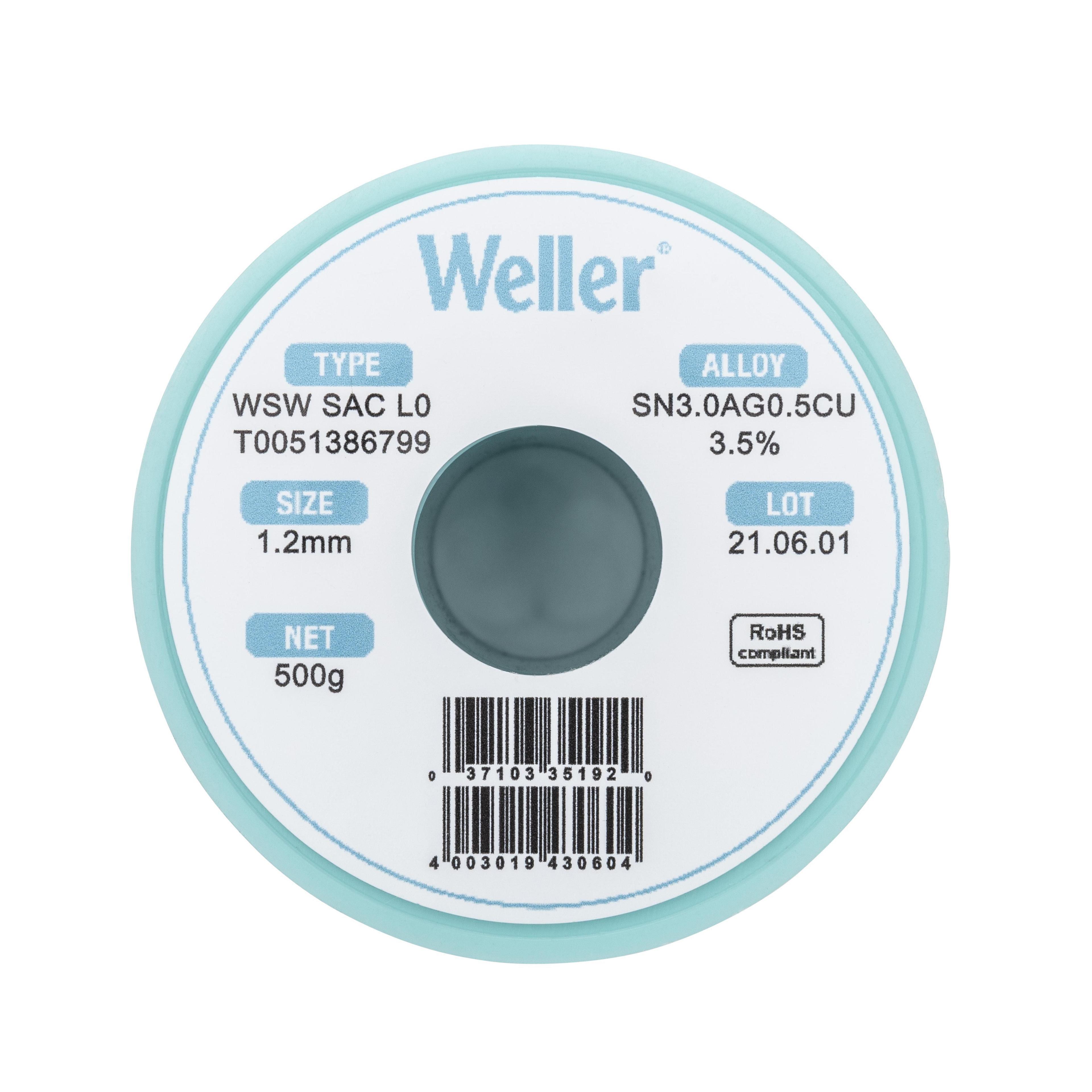 WSW SAC L0 1,2mm, 500g, SN3,0AG0,5CU3,5% | Weller Tools US