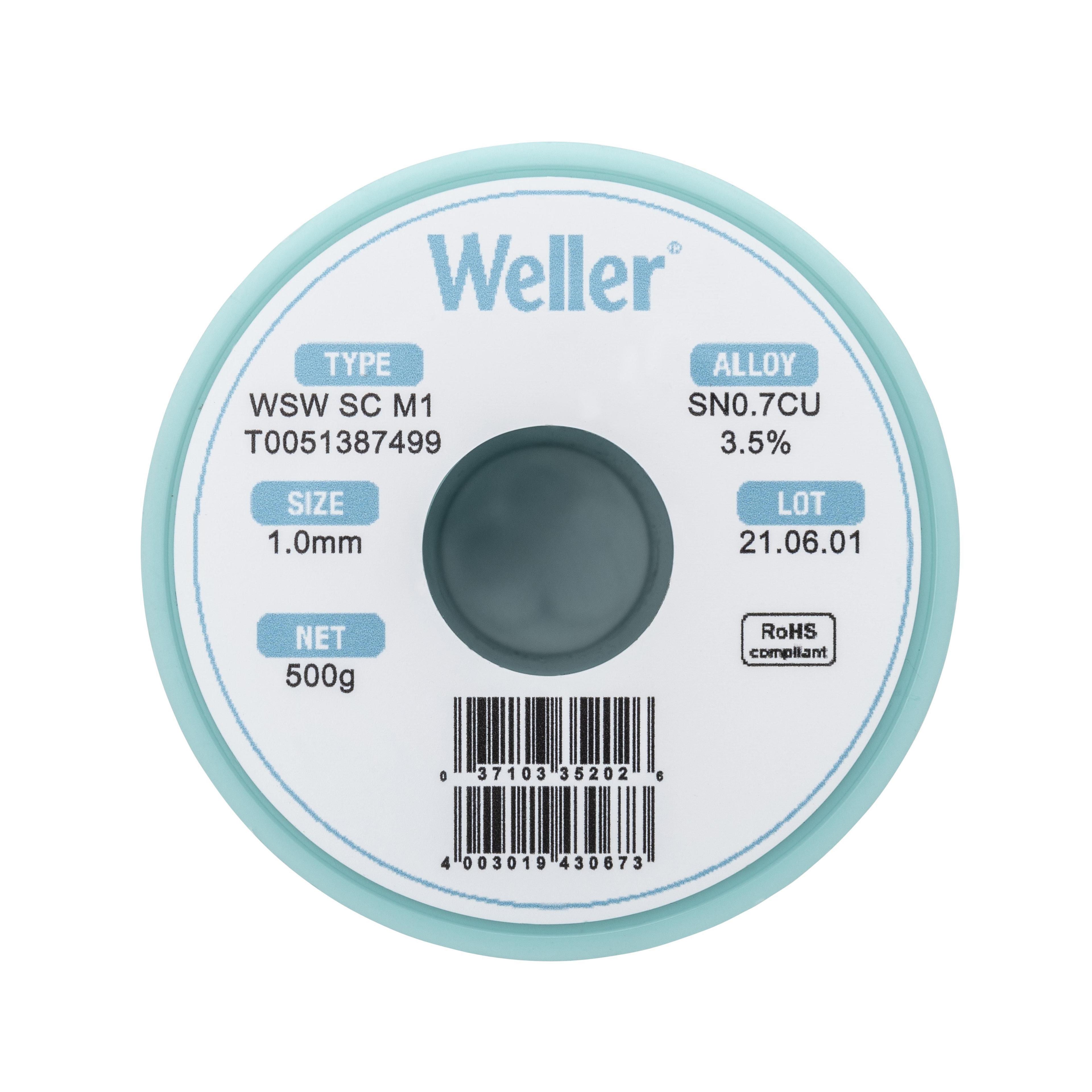 WSW SC M1 1,0mm, 500g, SN0,7CU3,5% | Weller Tools US