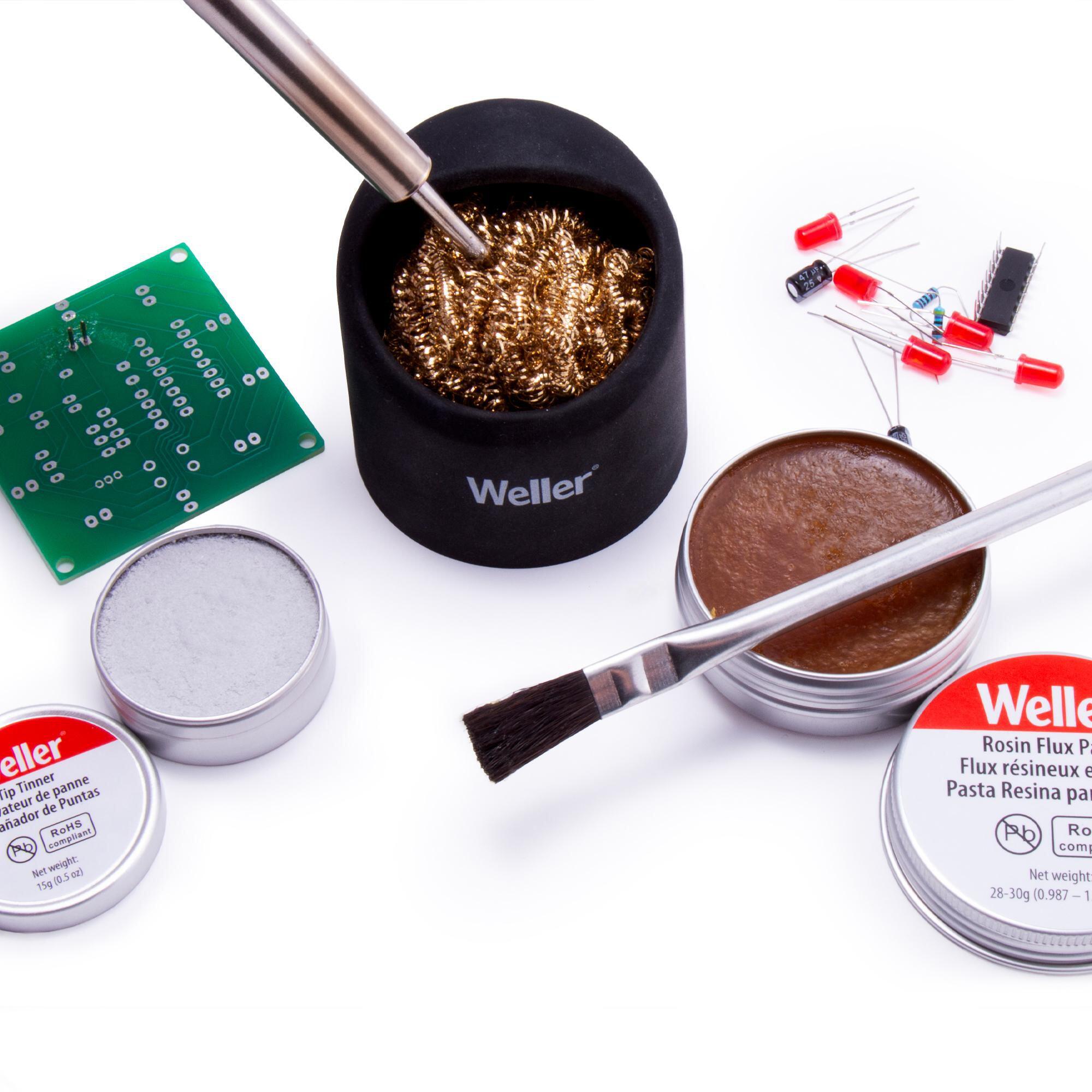 Brass sponge tip cleaner with holder | Weller Tools