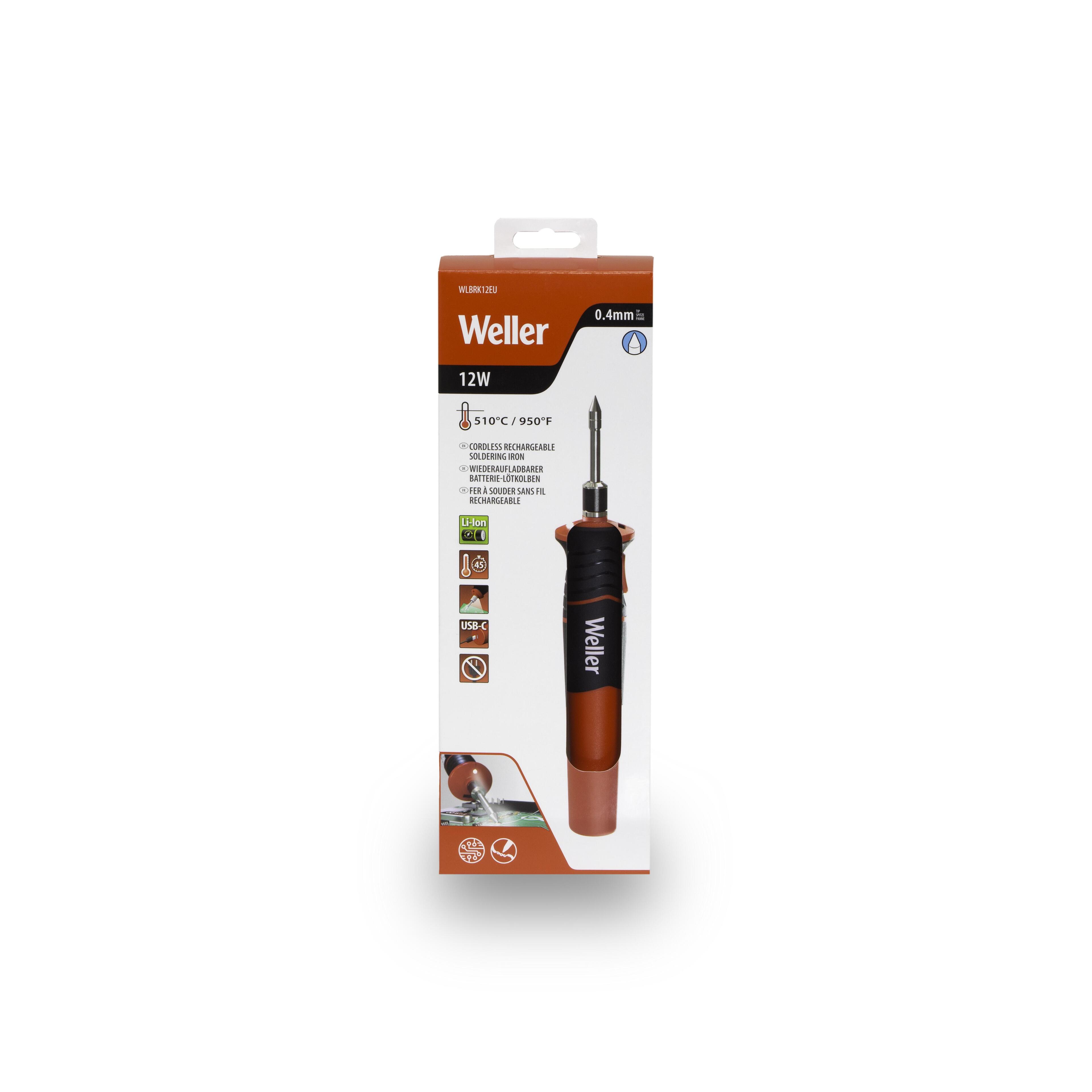 Rechargeable Li-Ion powered soldering iron, 12W | Weller Tools